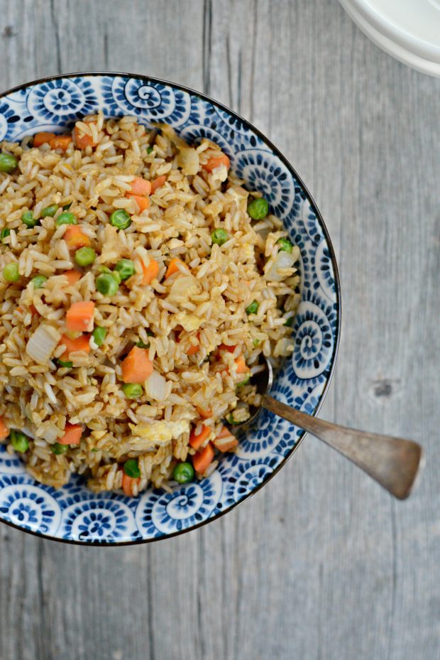 Simply Scratch Easy Vegetable Fried Brown Rice With Egg Simply Scratch