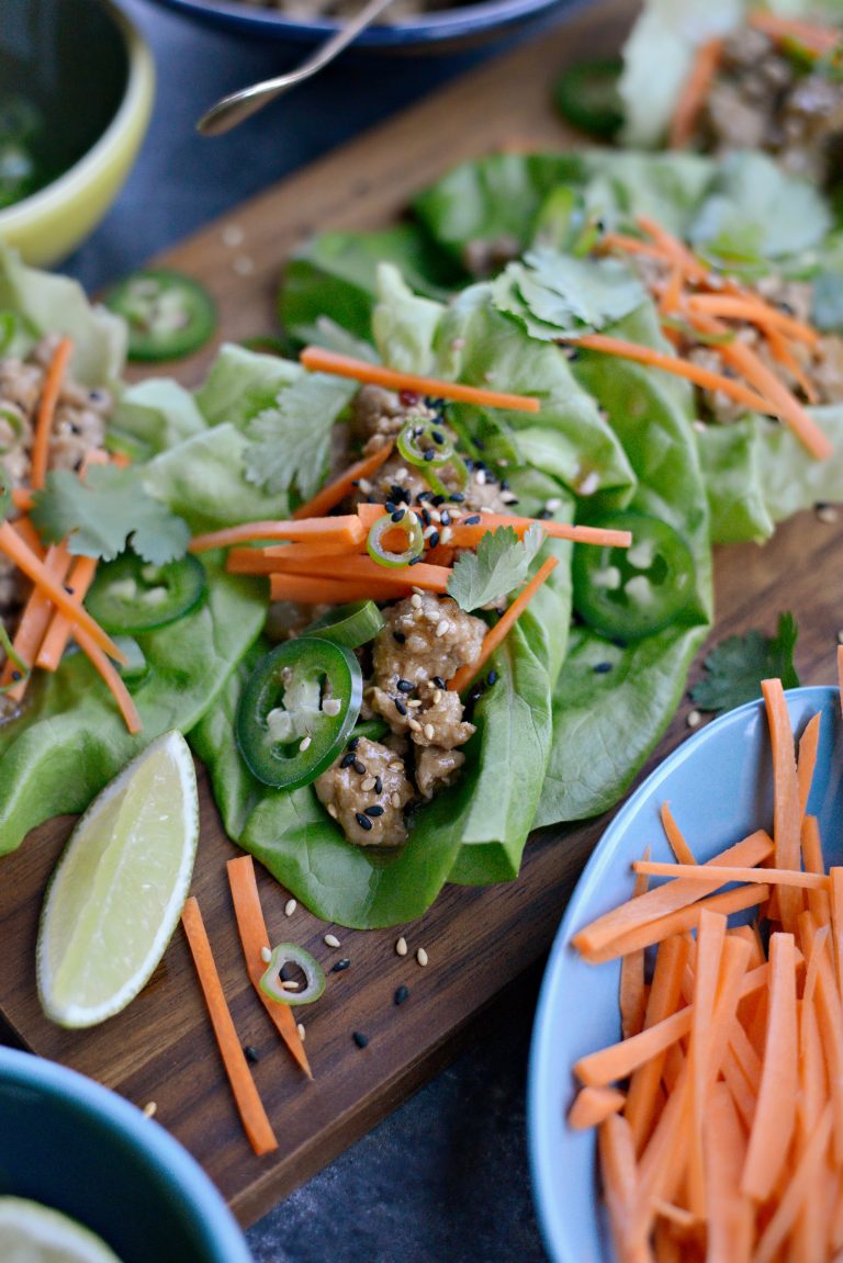 Saucy Pork Lettuce Wraps - Simply Scratch