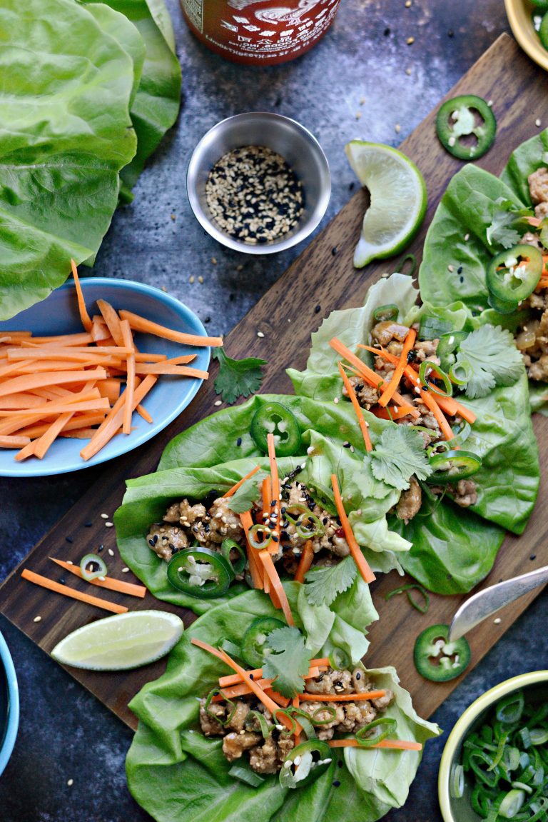 Saucy Pork Lettuce Wraps - Simply Scratch