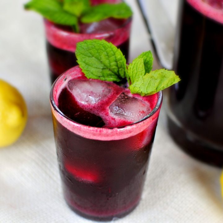 Blueberry Lemonade Spritzers - Simply Scratch