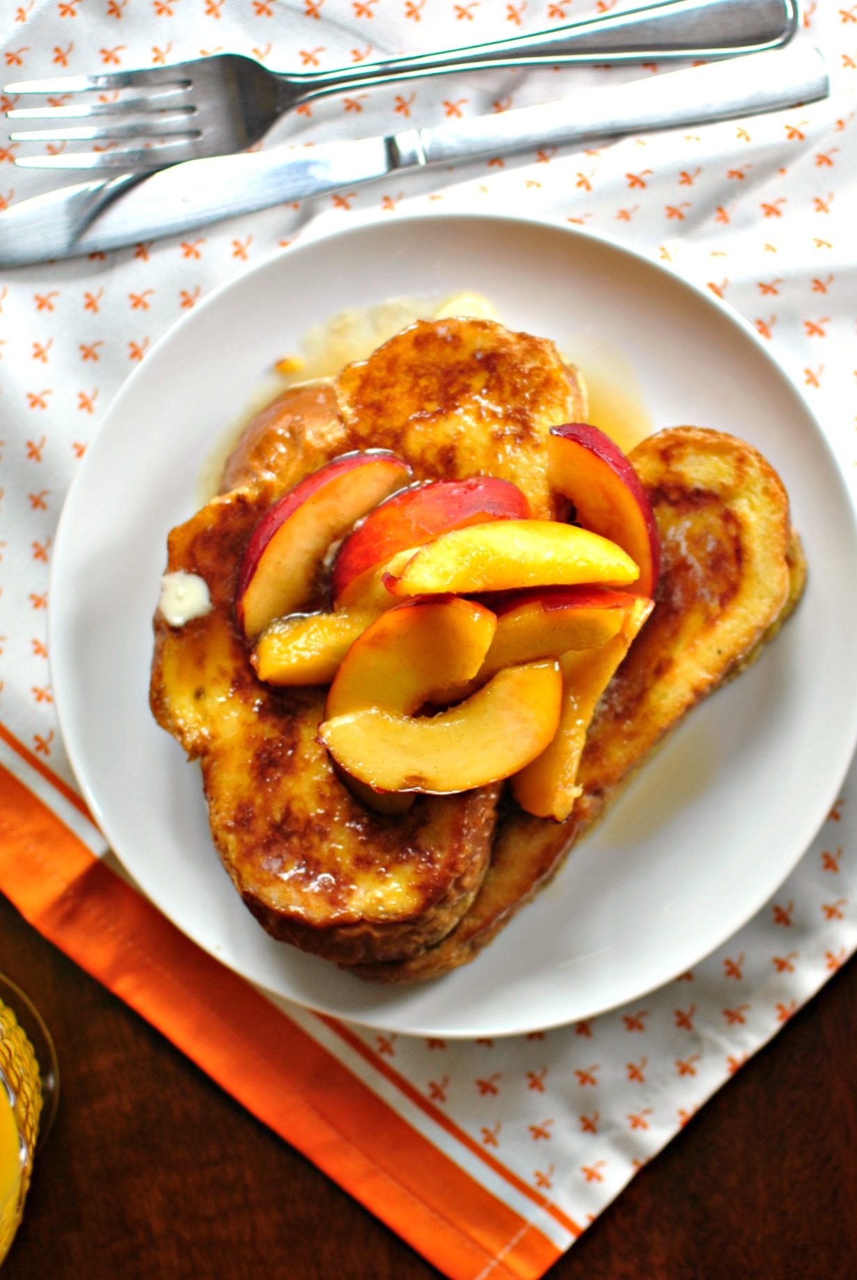 Vanilla Bean French Toast with Nectarines - Simply Scratch