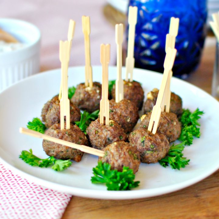 Mini Gyro Meatballs - Simply Scratch