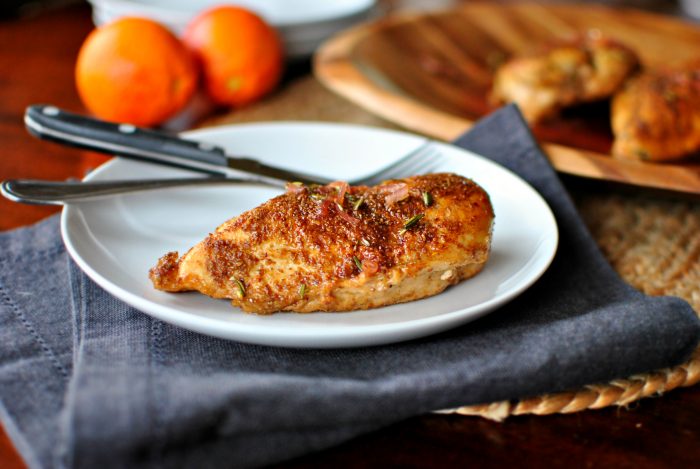 Spice Crusted Chicken with Blood Orange Maple Glaze - Simply Scratch