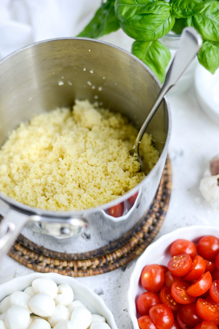 Caprese Couscous Salad - Simply Scratch