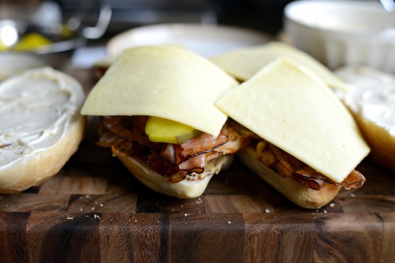 Pressed Cuban Sandwich with Roasted Garlic Aioli - Simply Scratch