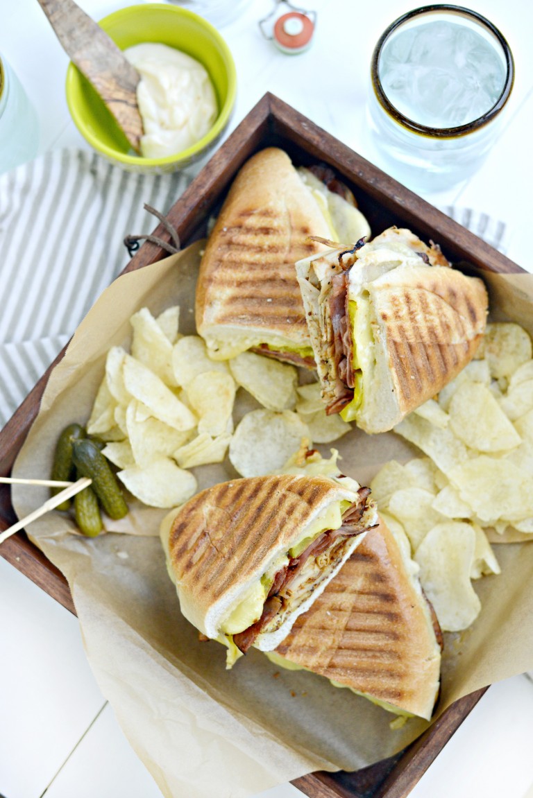 Pressed Cuban Sandwich with Roasted Garlic Aioli - Simply Scratch