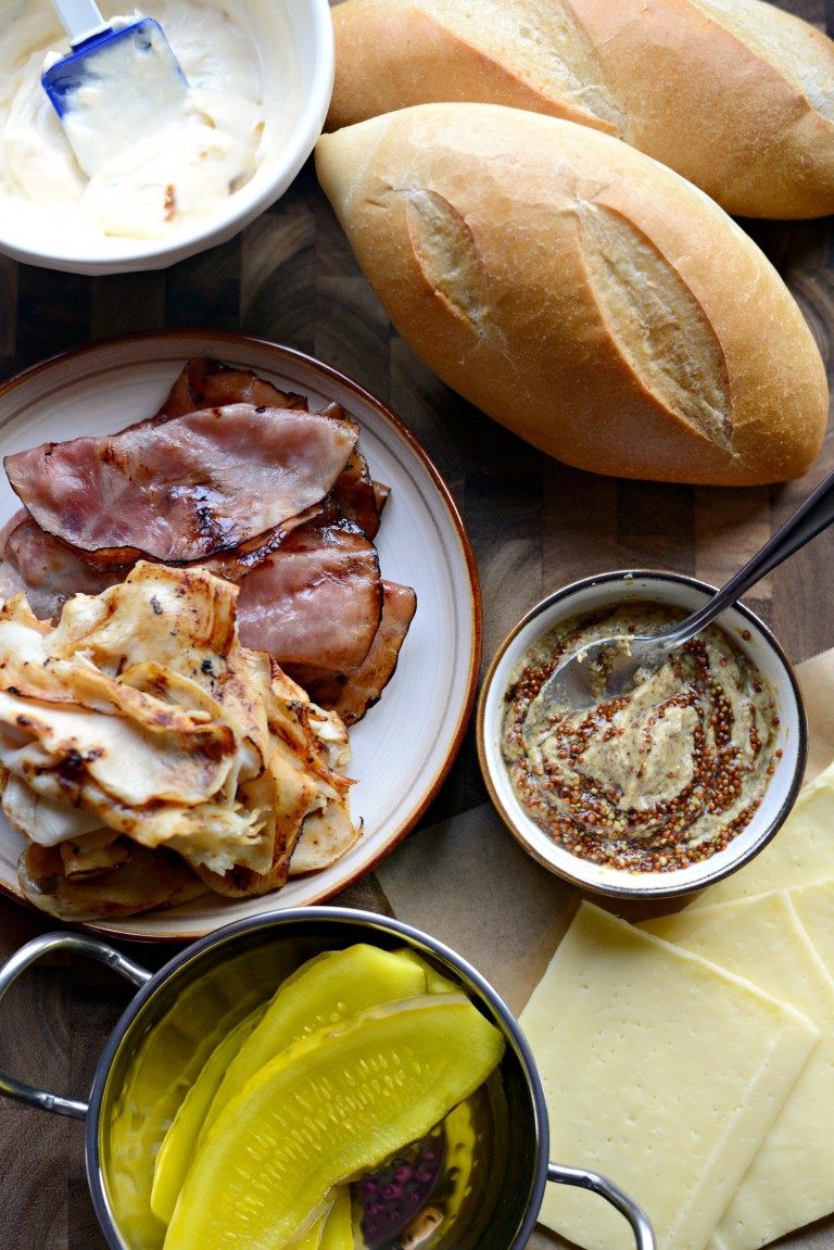 Pressed Cuban Sandwich with Roasted Garlic Aioli - Simply Scratch