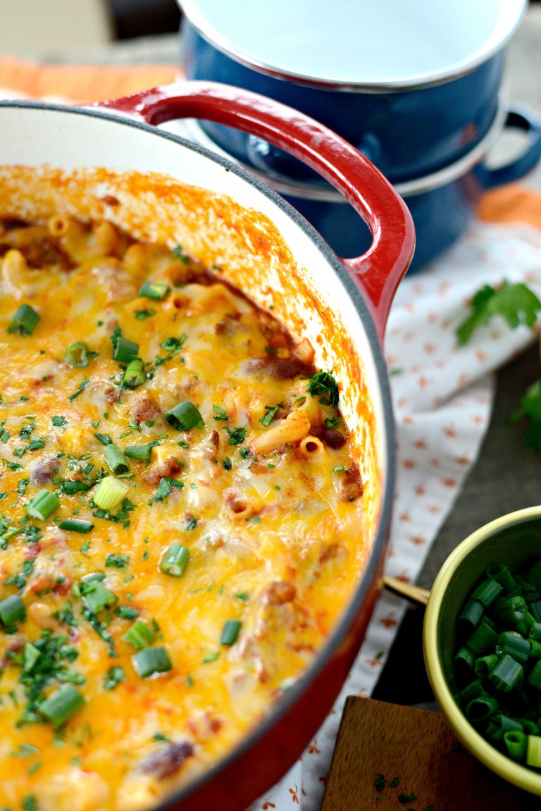 One Pot Chili Mac & Cheese - Simply Scratch