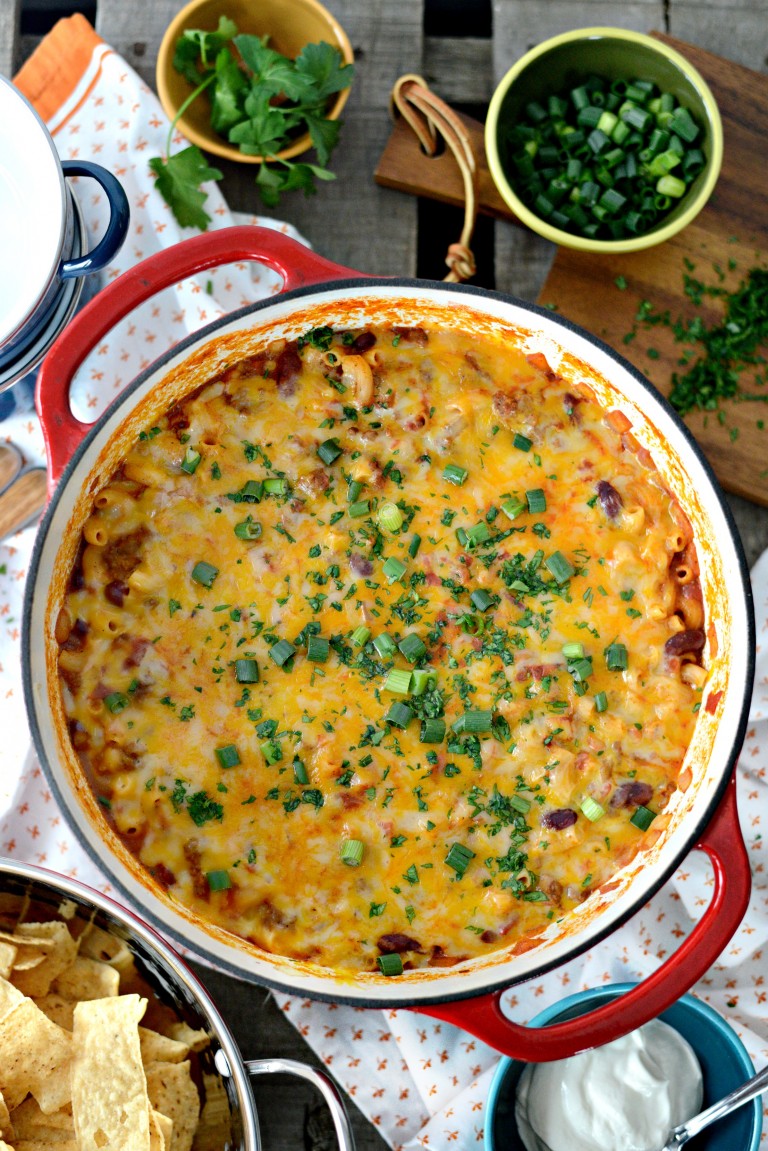 One Pot Chili Mac & Cheese - Simply Scratch