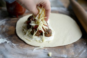 Italian Meatball Calzones - Simply Scratch
