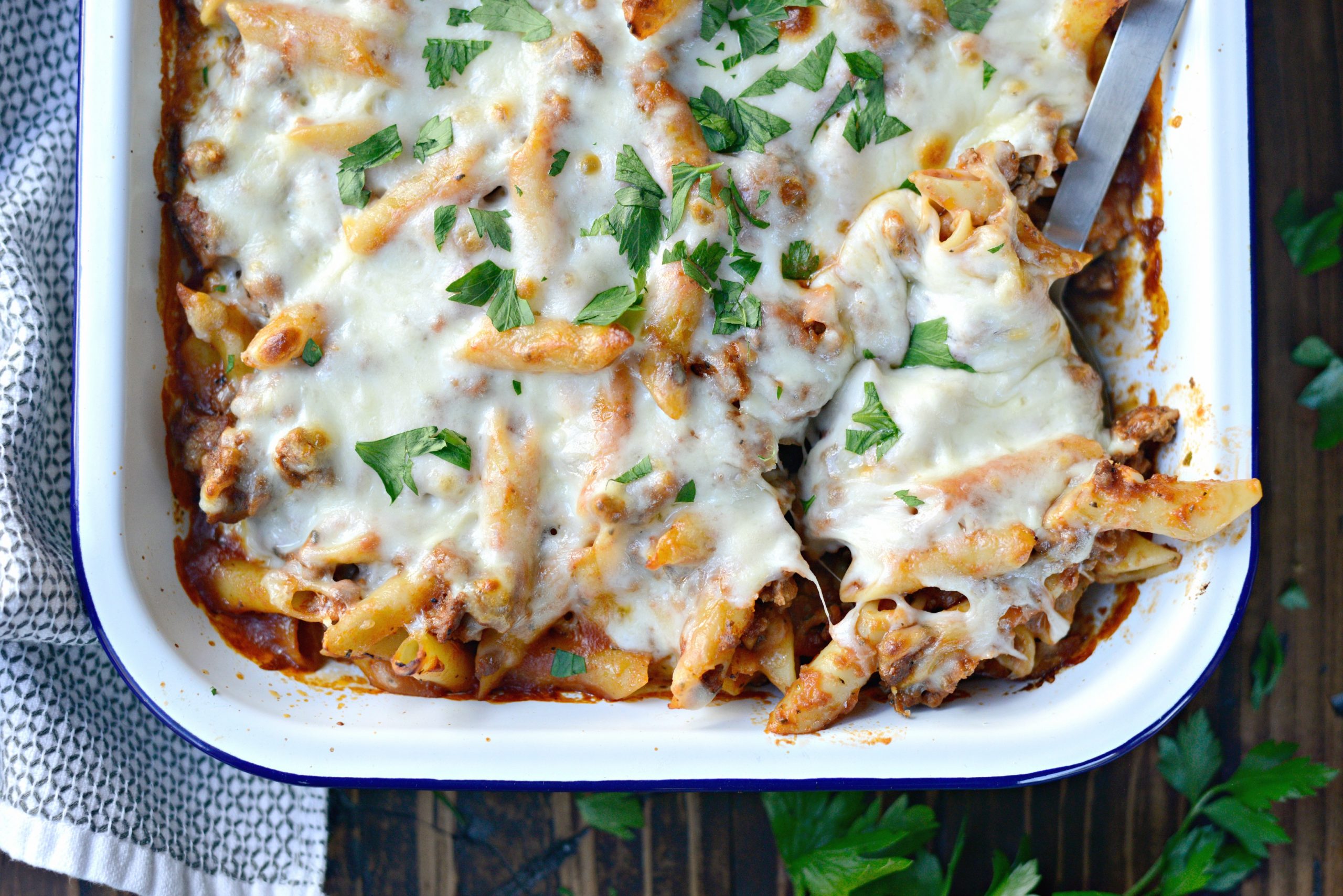 Italian Sausage Mostaccioli - Simply Scratch