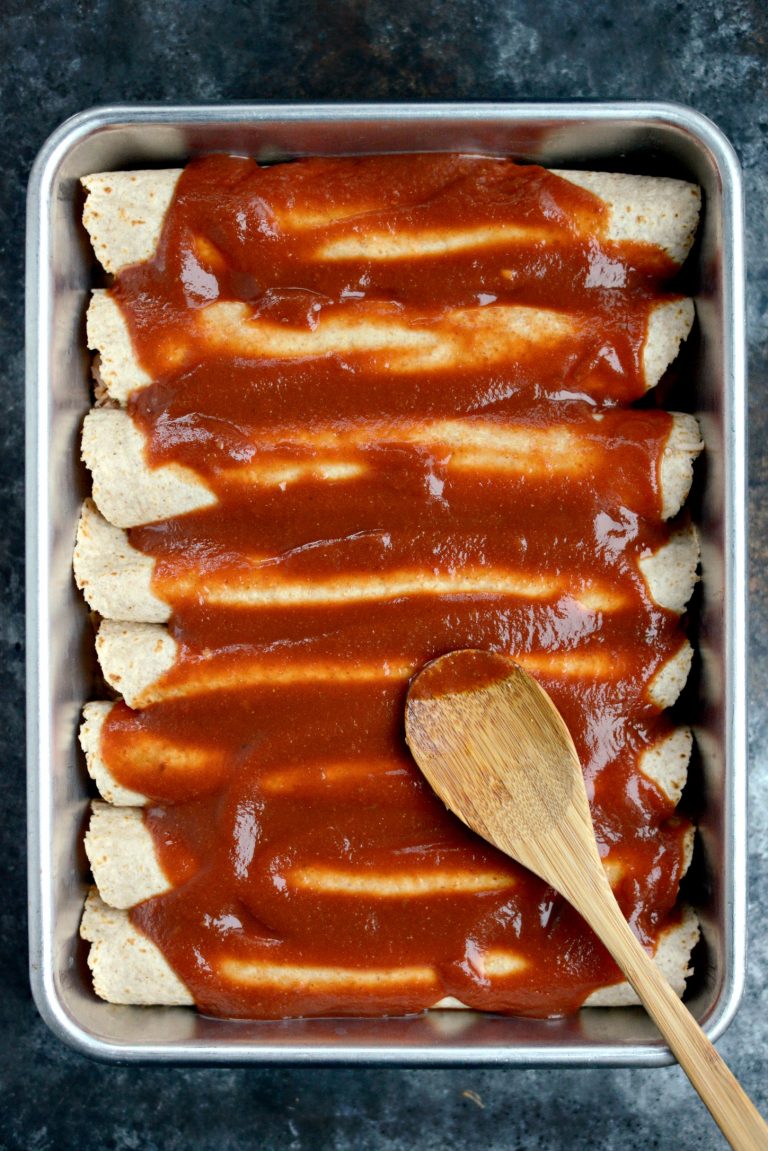 Chicken and Rice Enchiladas - Simply Scratch