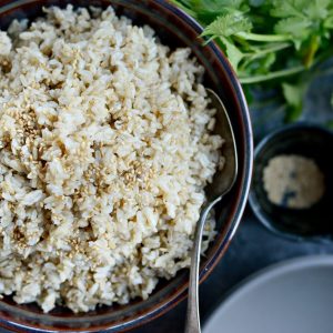 Ginger Sesame Brown Rice - Simply Scratch