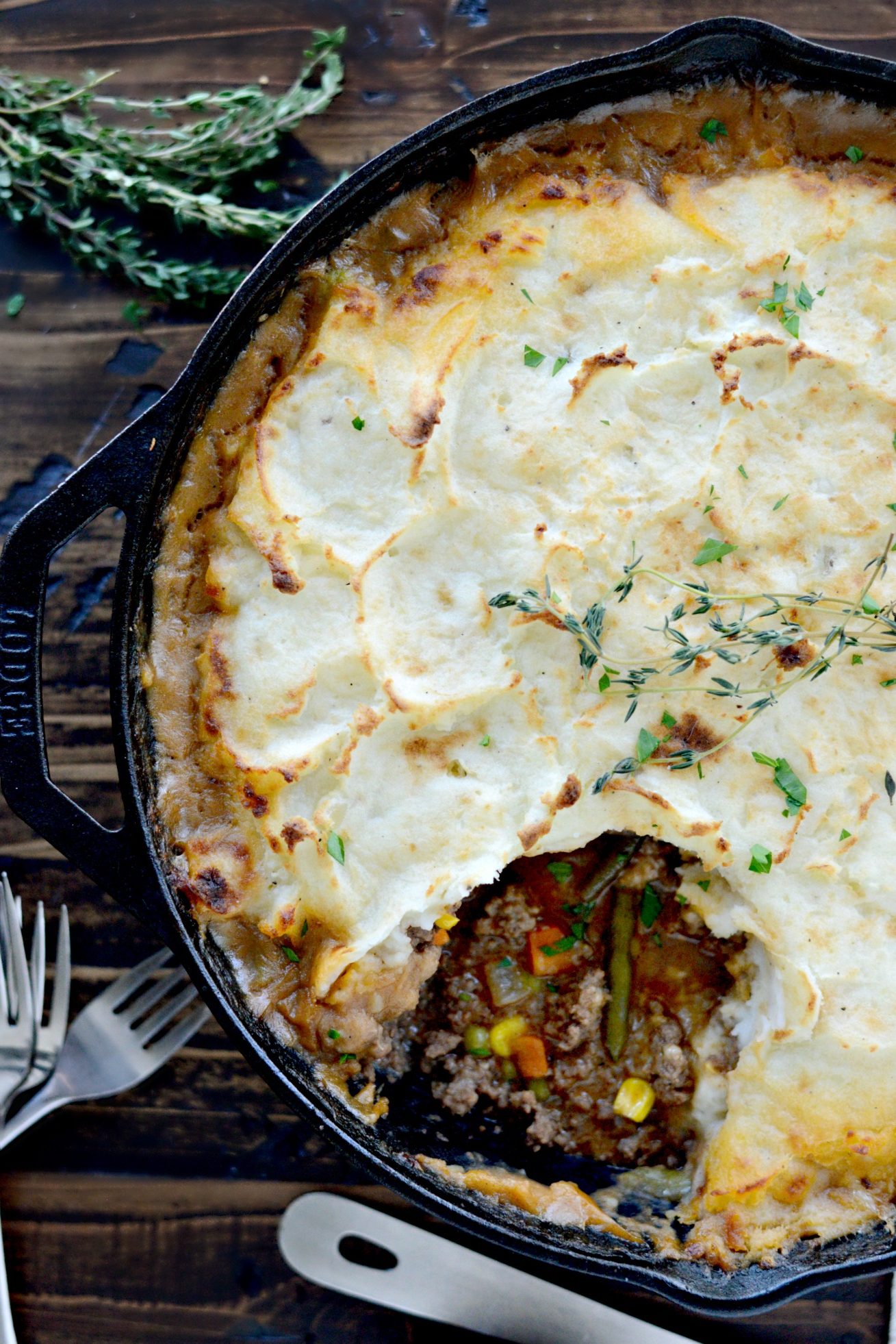Skillet Shepherd's Pie - Simply Scratch