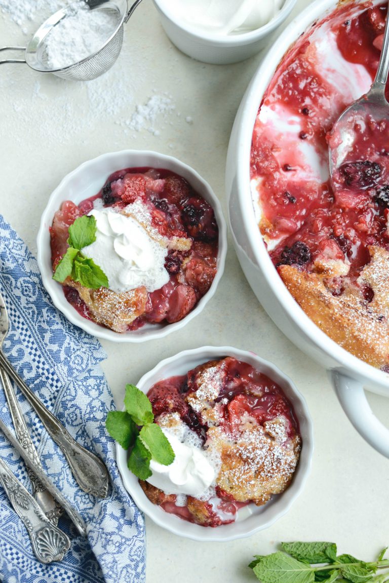 Triple Berry Cobbler - Simply Scratch