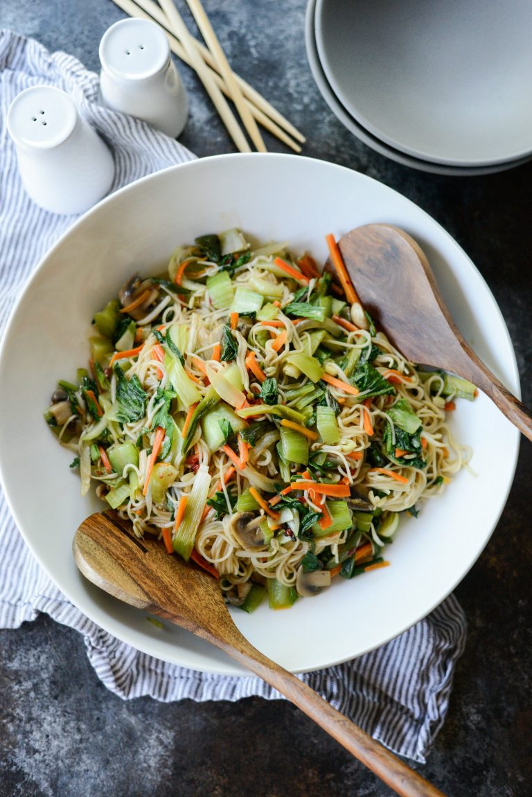Chinese Vegetable Noodle Stir-Fry - Simply Scratch