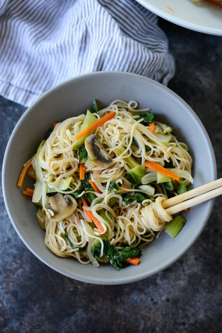 Chinese Vegetable Noodle Stir-Fry - Simply Scratch