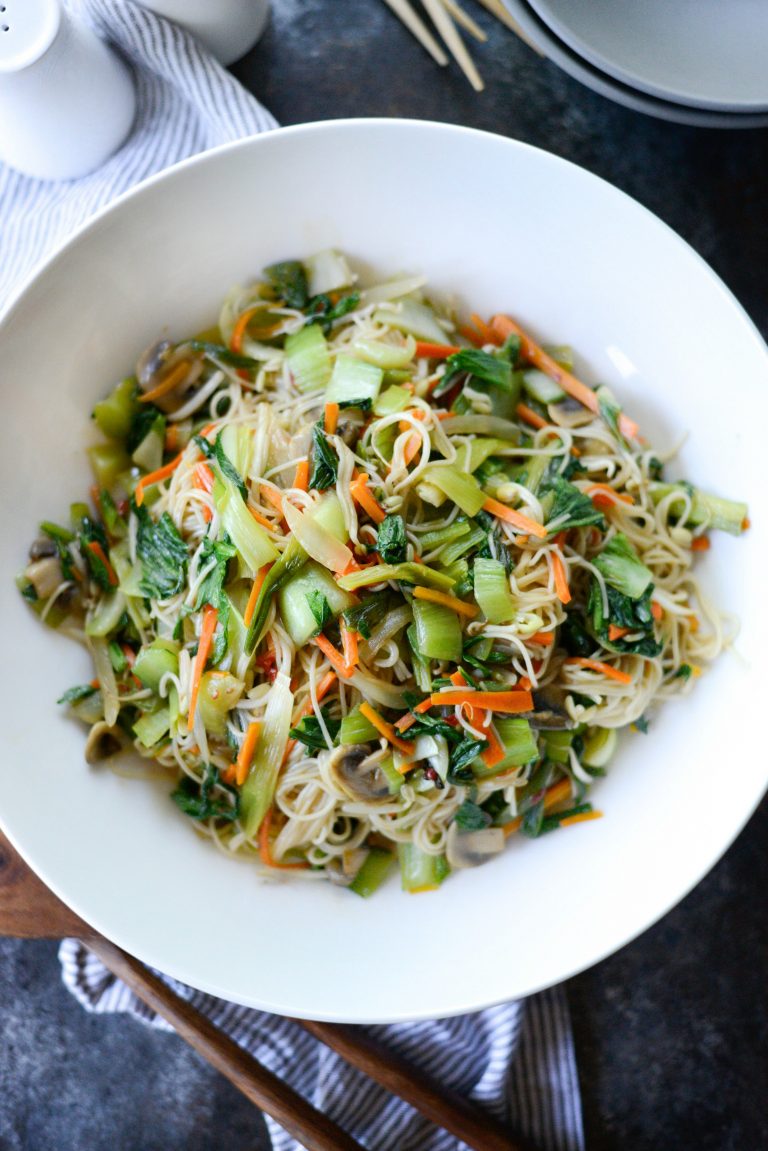 Chinese Vegetable Noodle Stir-Fry - Simply Scratch
