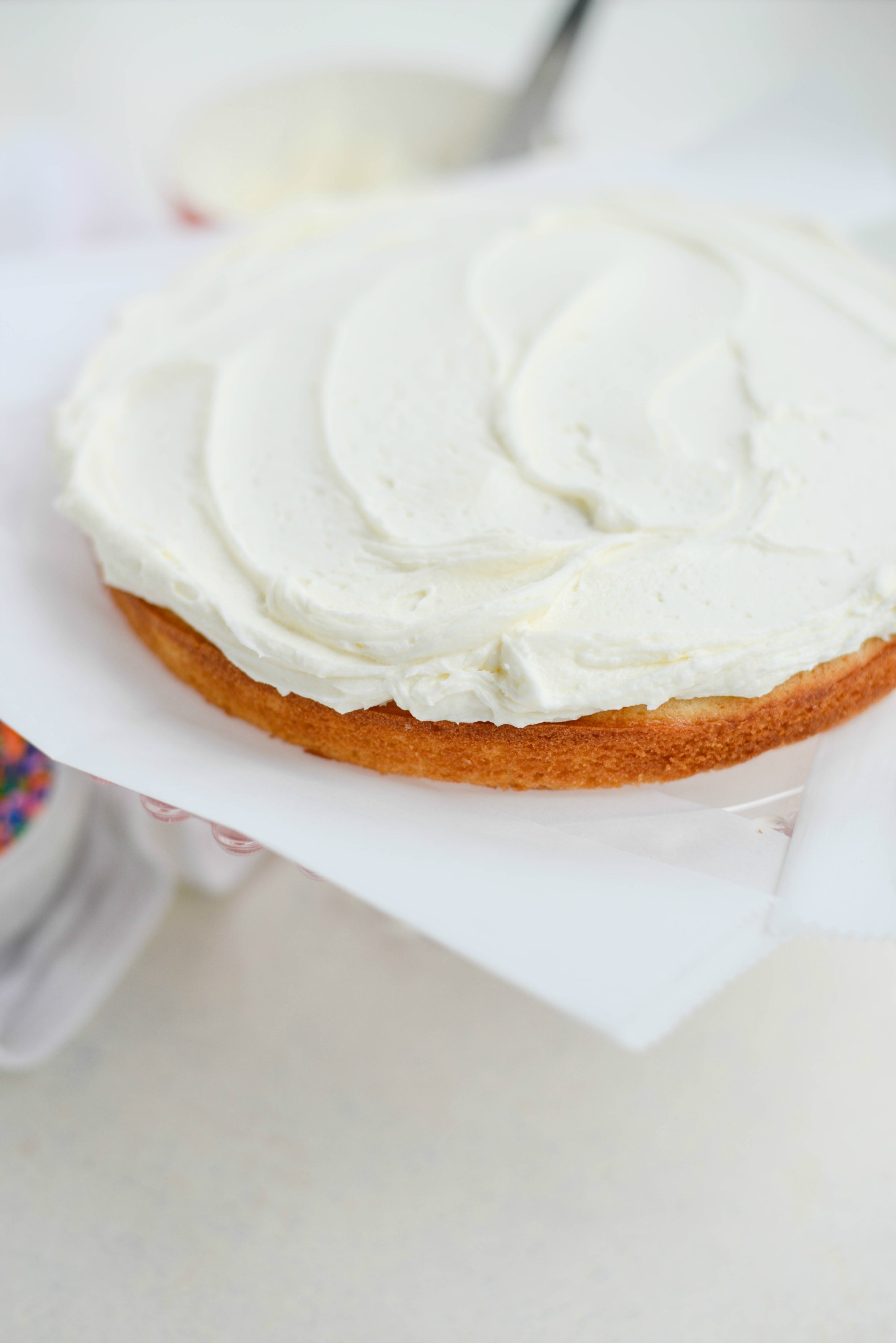 Homemade White Cake with Vanilla Buttercream Frosting - Simply Scratch