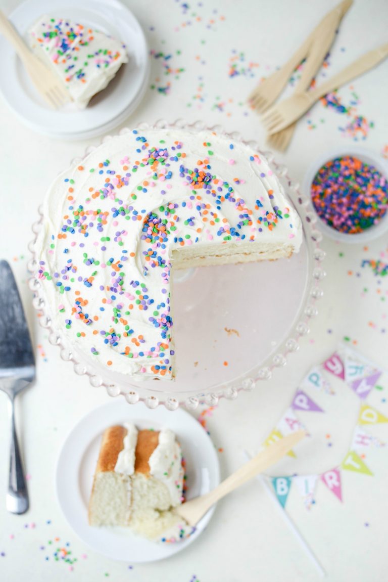 Homemade White Cake with Vanilla Buttercream Frosting - Simply Scratch