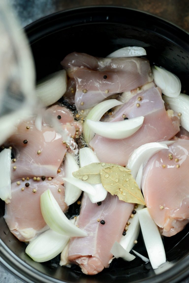 How To Poach Chicken - Simply Scratch