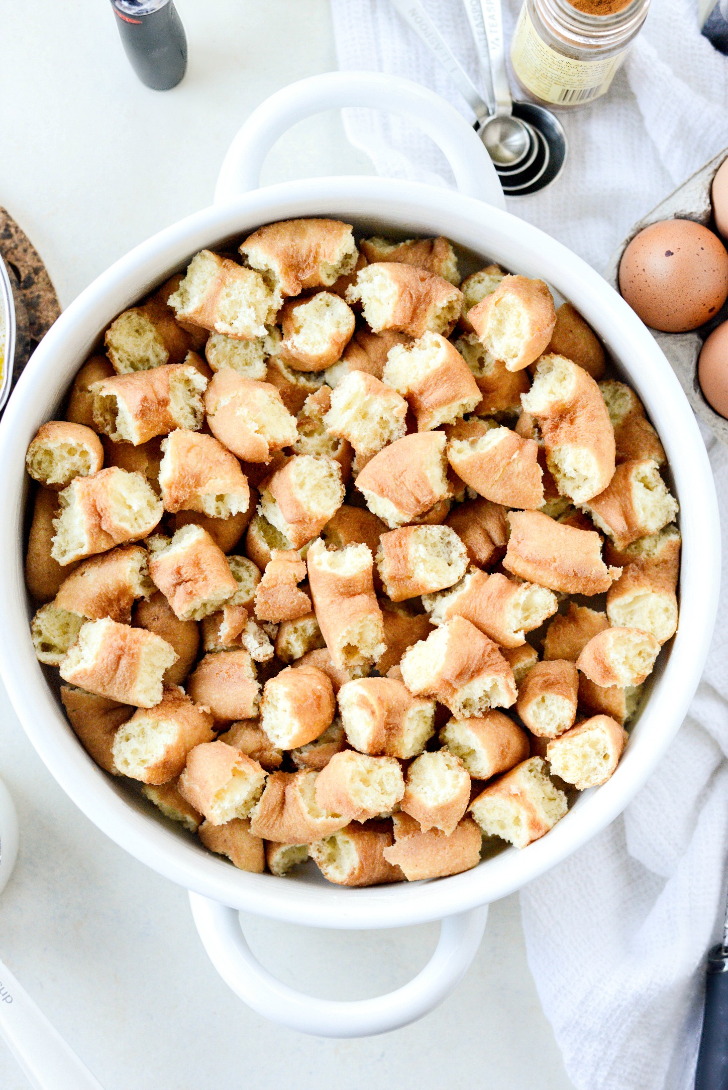 Cider Mill Doughnut Bread Pudding - Simply Scratch