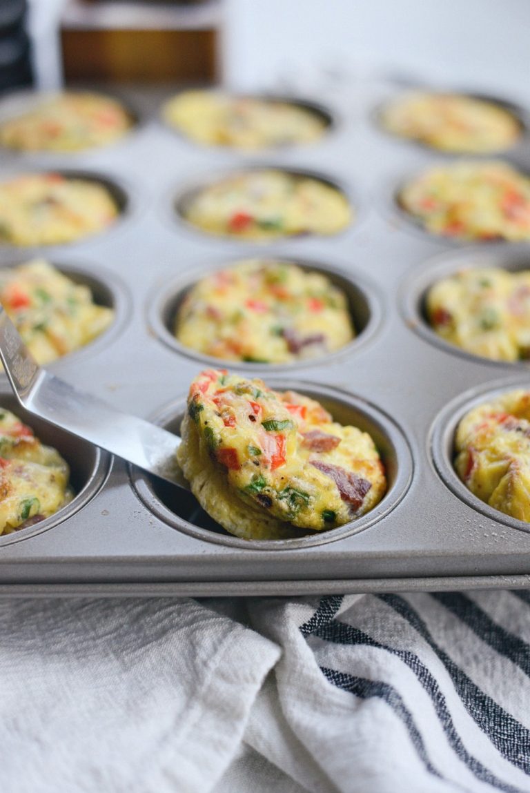 Mini Western Omelet Frittatas - Simply Scratch