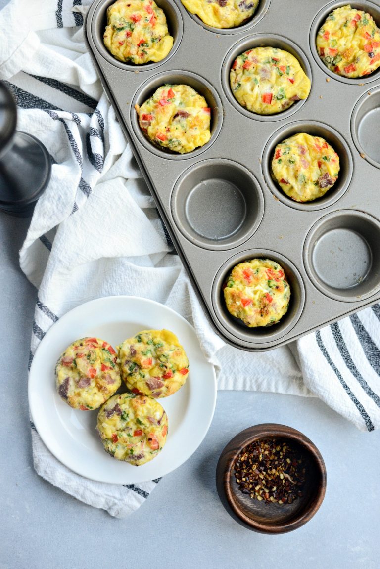 Mini Western Omelet Frittatas - Simply Scratch
