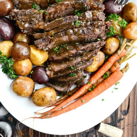Slow Cooker Balsamic Dijon Pot Roast (Freezer Meal Kit) - Simply Scratch
