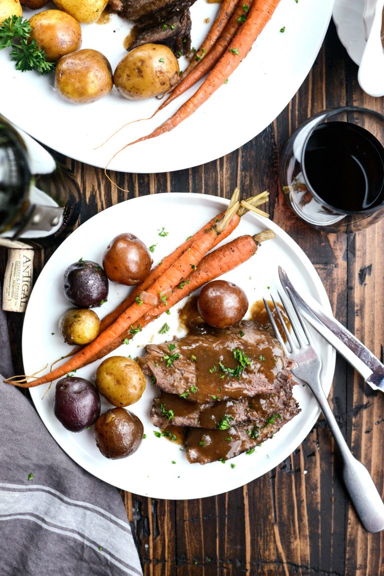 Slow Cooker Balsamic Dijon Pot Roast (Freezer Meal Kit) - Simply Scratch