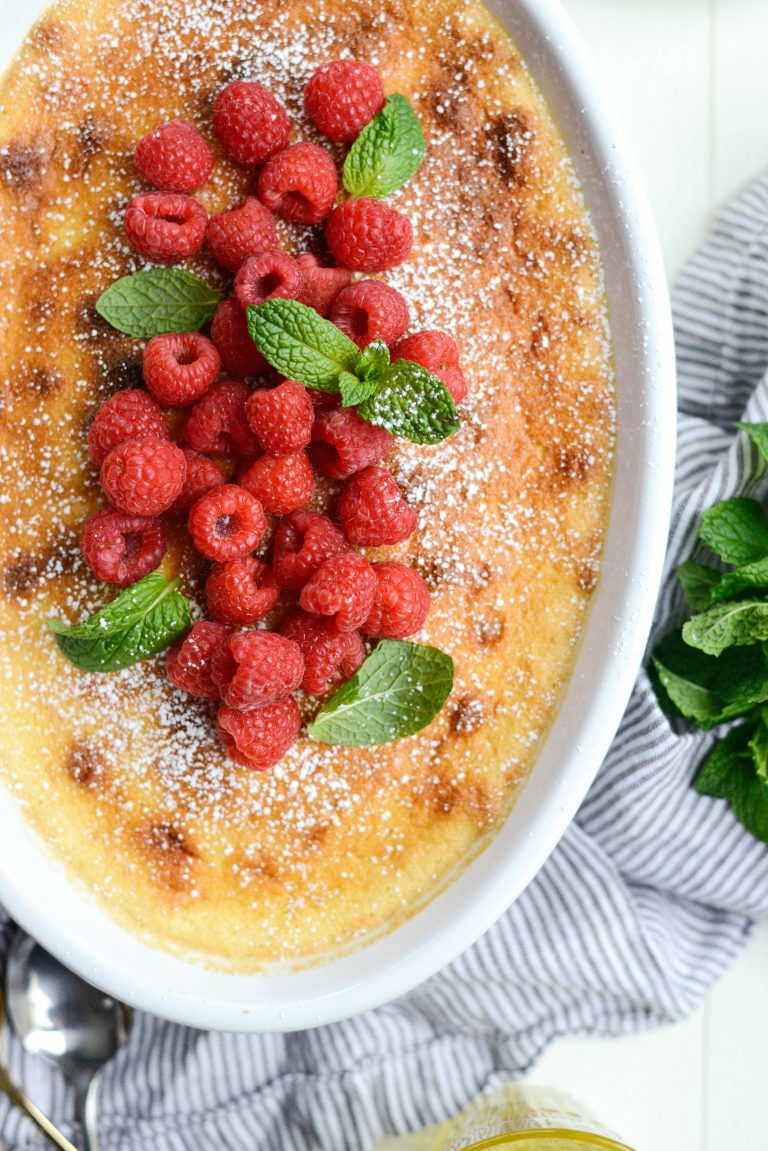 Meyer Lemon Pudding Cake - Simply Scratch