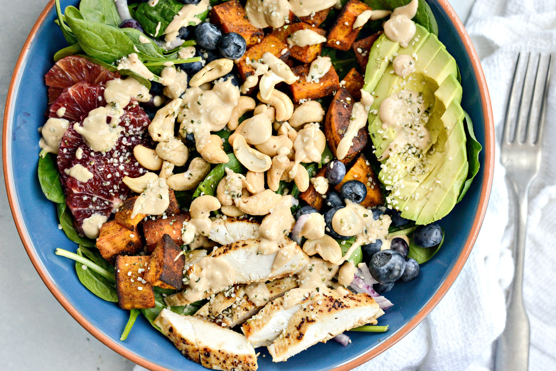 Sweet Potato Blueberry Power Bowl - Simply Scratch