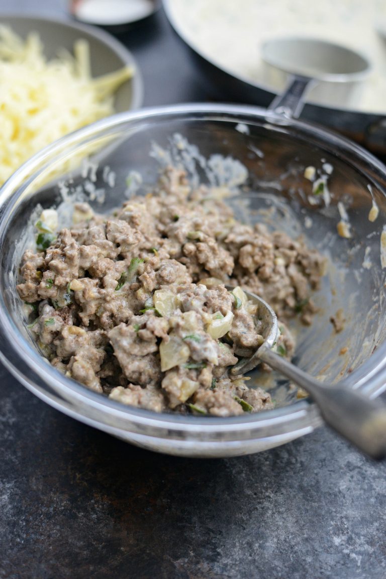 Cheesy Beef Enchiladas Verde - Simply Scratch