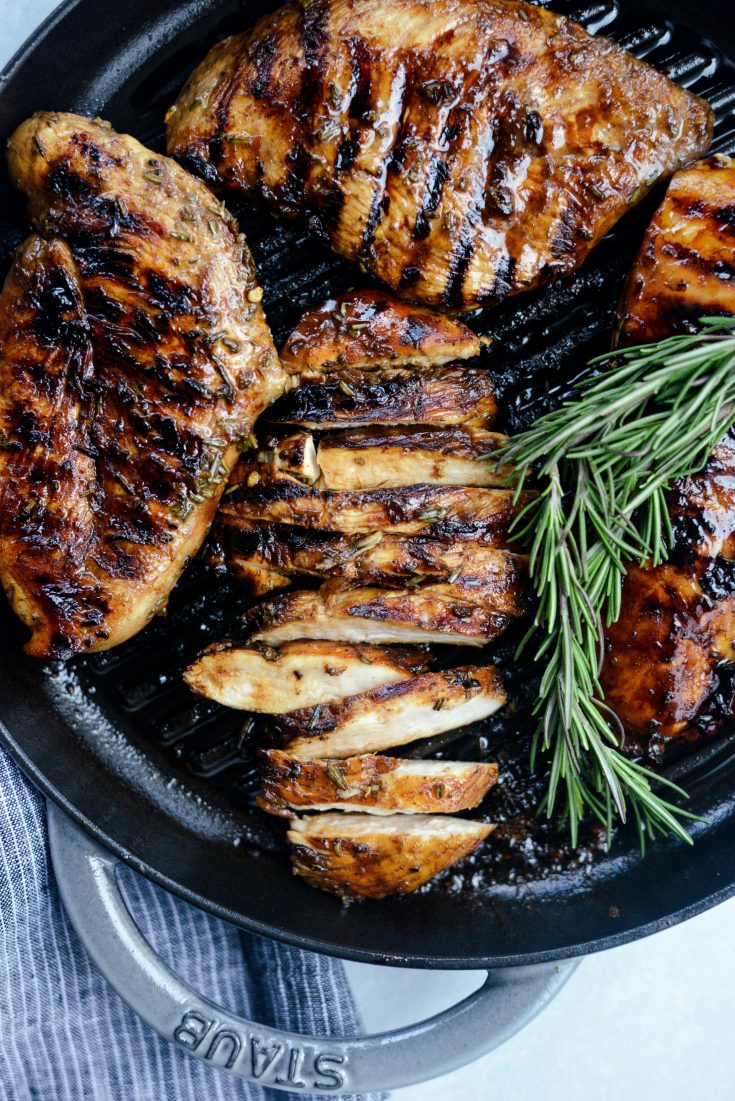 Balsamic Rosemary Grilled Chicken - Simply Scratch