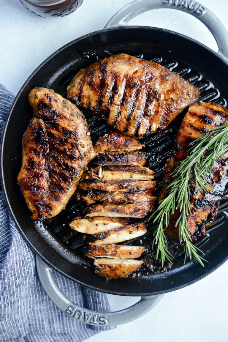 Balsamic Rosemary Grilled Chicken - Simply Scratch