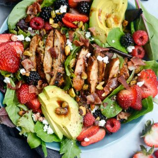 Berry Spring Salad with Fresh Raspberry Balsamic Vinaigrette - Simply ...