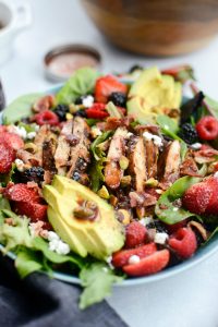Berry Spring Salad with Fresh Raspberry Balsamic Vinaigrette - Simply ...