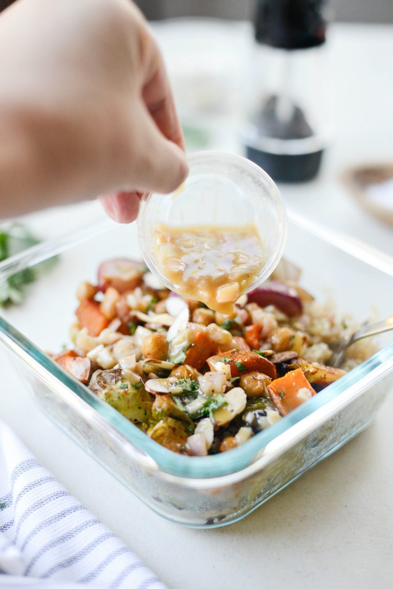 Roasted Fall Veggie Rice Bowls (Meal Prep!) - Simply Scratch