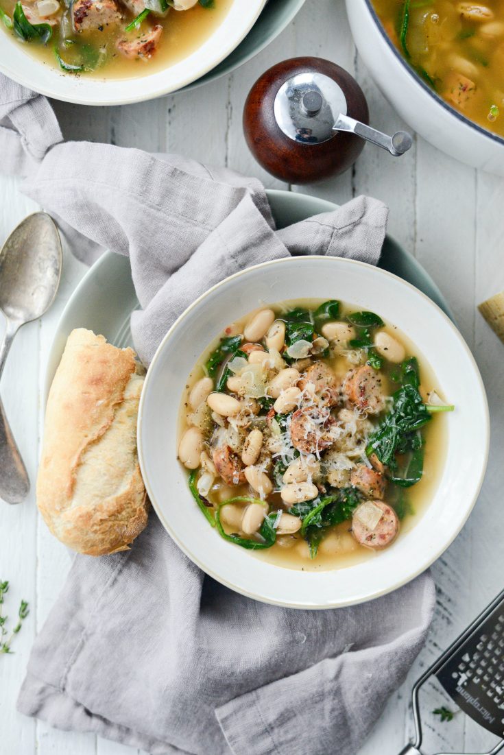Chicken Sausage and White Bean Stew - Simply Scratch