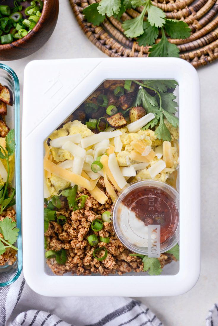 Turkey Taco Breakfast Scramble (Meal Prep!) - Simply Scratch