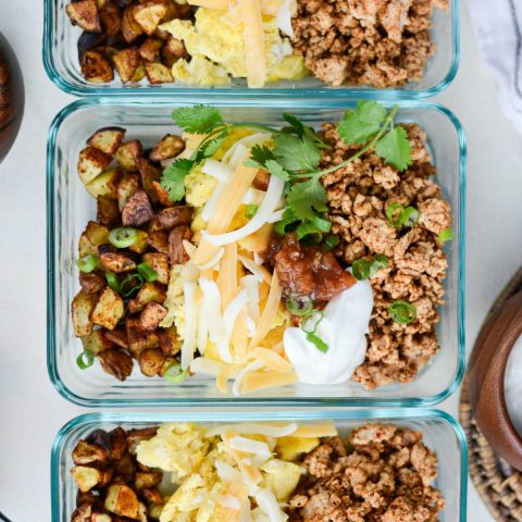 Turkey Taco Breakfast Scramble (Meal Prep!) - Simply Scratch