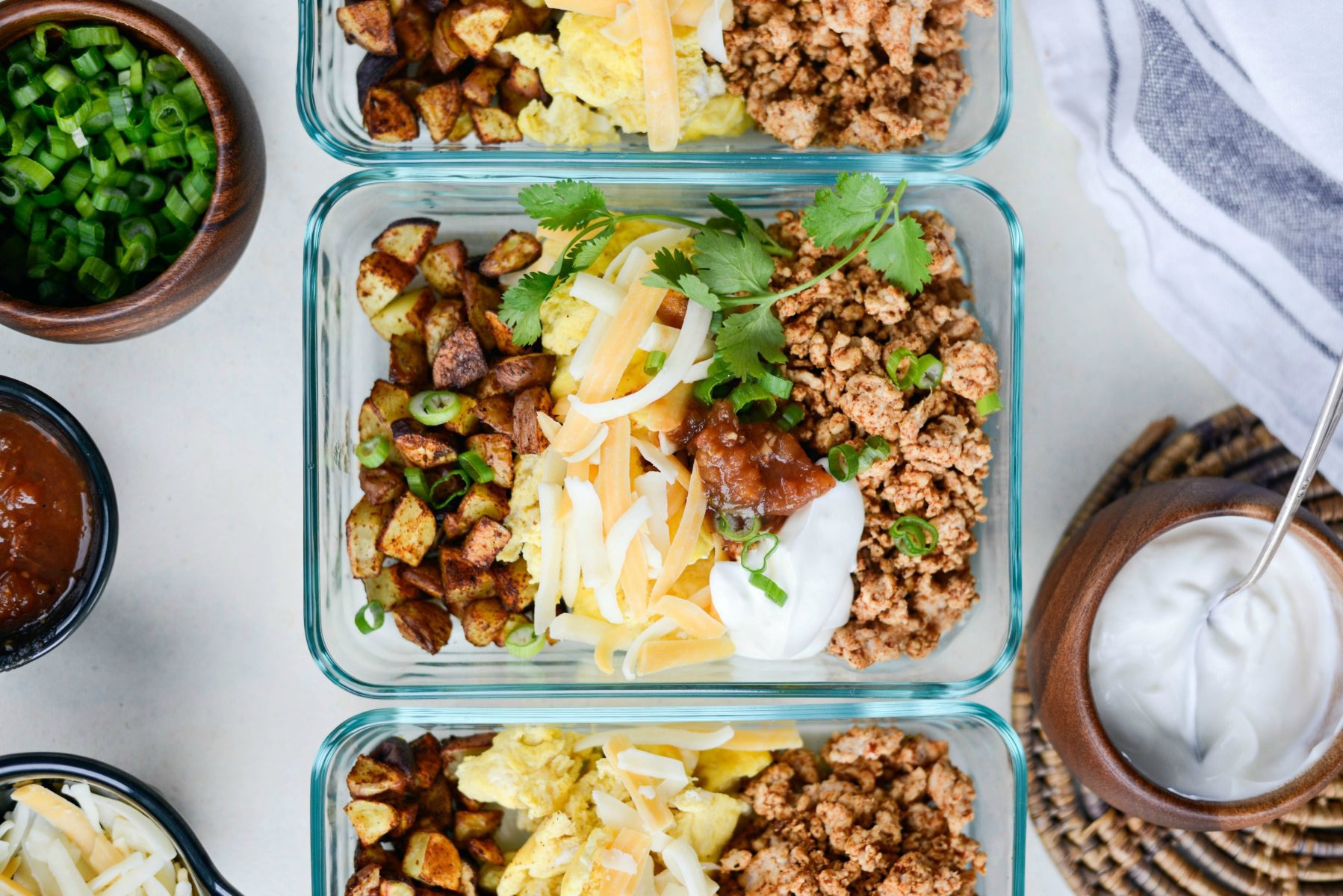 Turkey Taco Breakfast Scramble (Meal Prep!) - Simply Scratch