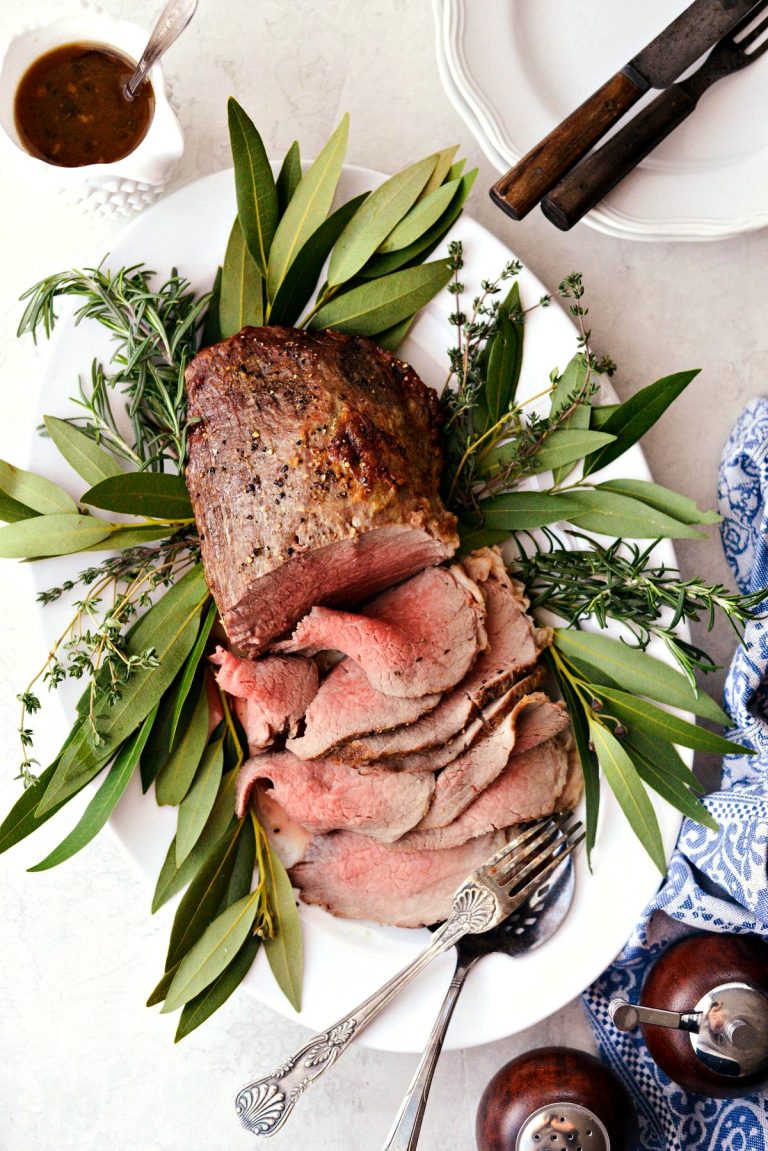 Homemade Roast Beef with Easy Au jus - Simply Scratch