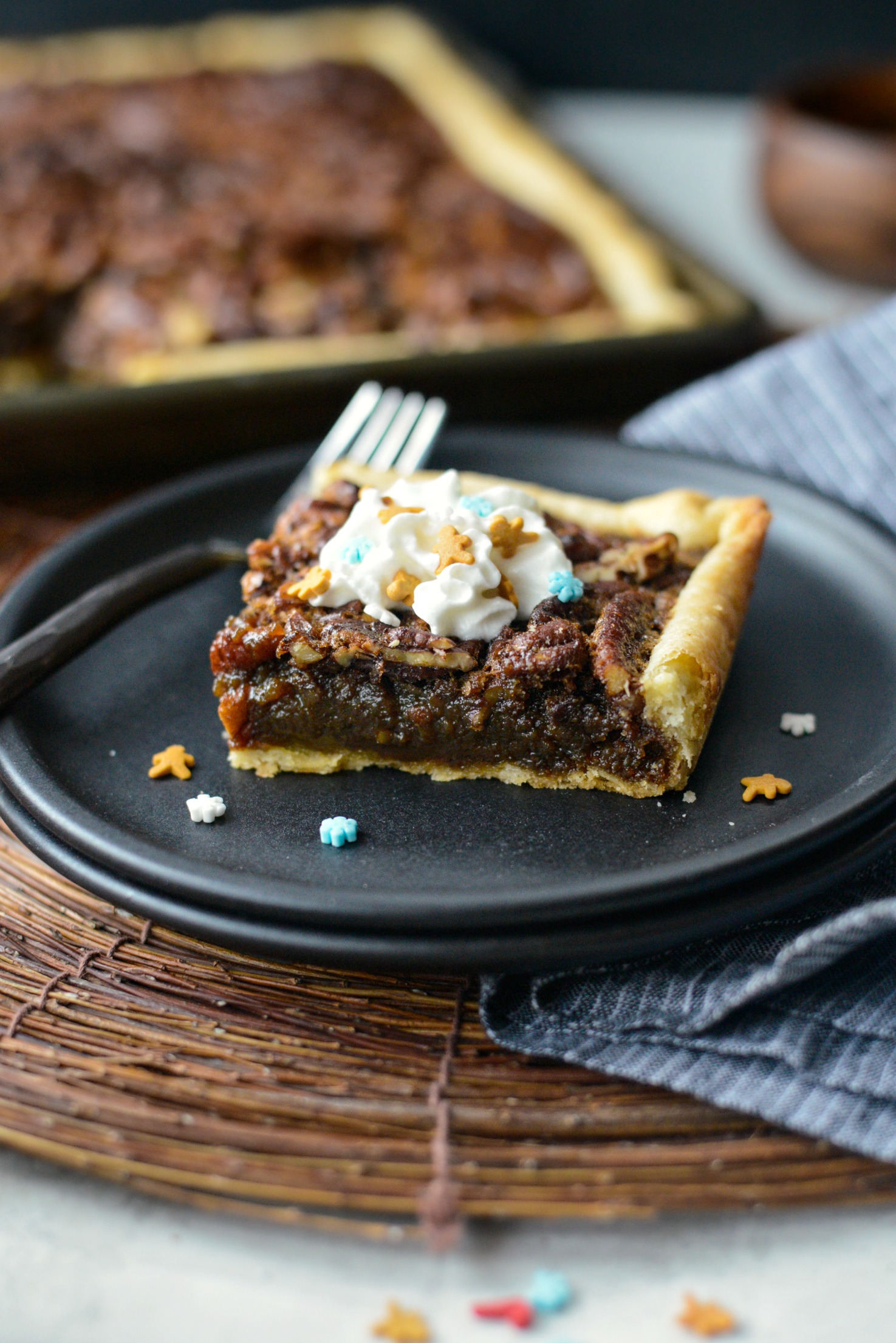 Gingerbread Pecan Slab Pie - Simply Scratch