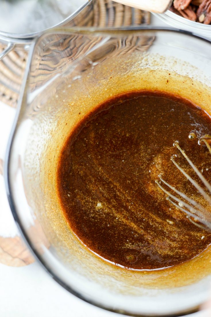 Gingerbread Pecan Slab Pie - Simply Scratch