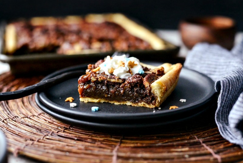 Gingerbread Pecan Slab Pie - Simply Scratch