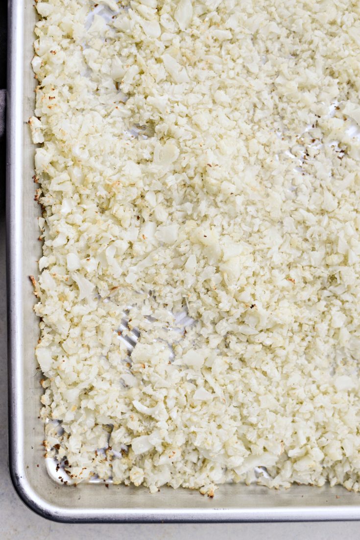 Roasted Cauliflower Rice - Simply Scratch