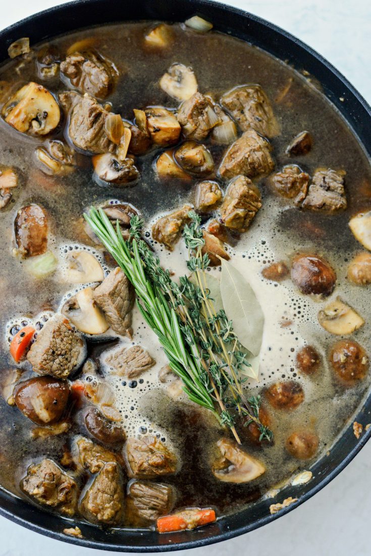 Guinness Beef Pot Pie with Irish Cheddar Crust - Simply Scratch