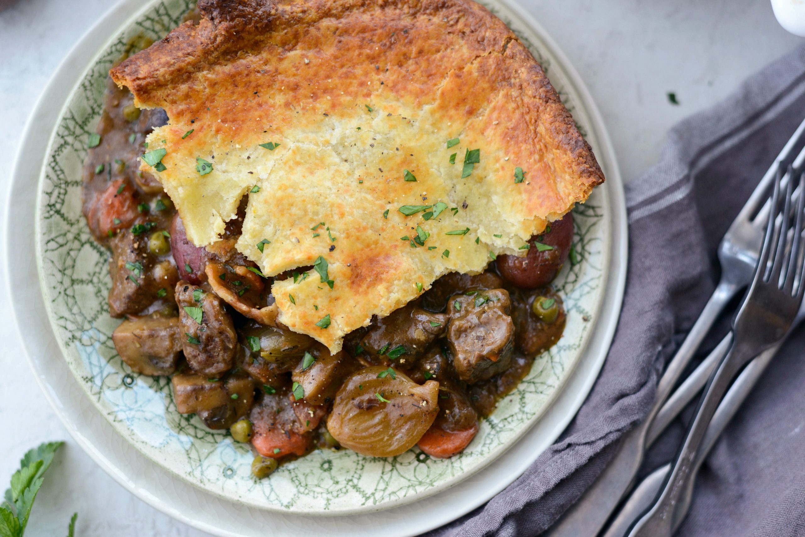 Guinness Beef Pot Pie With Irish Cheddar Crust Simply Scratch