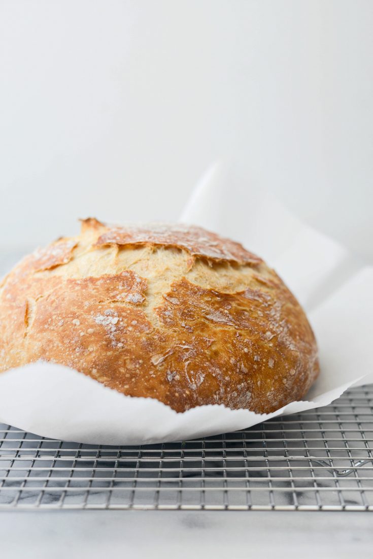 No-Knead Rustic Bread - Simply Scratch